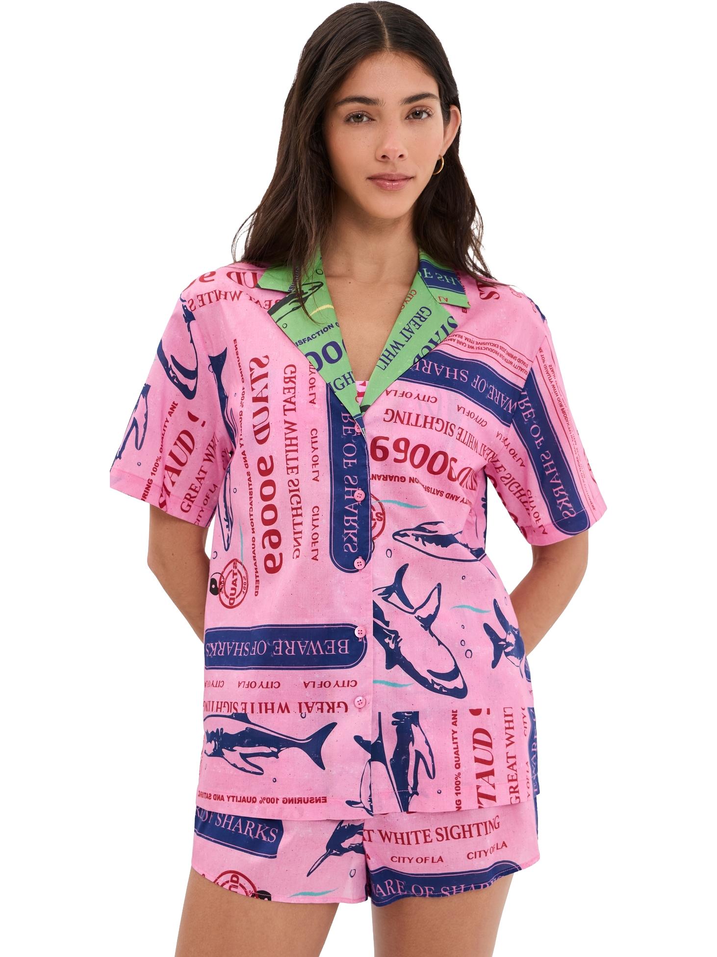 STAUD Paddle Printed Shorts